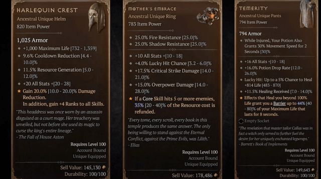 How Diablo 4 Items Work (Frequently Asked Questions)